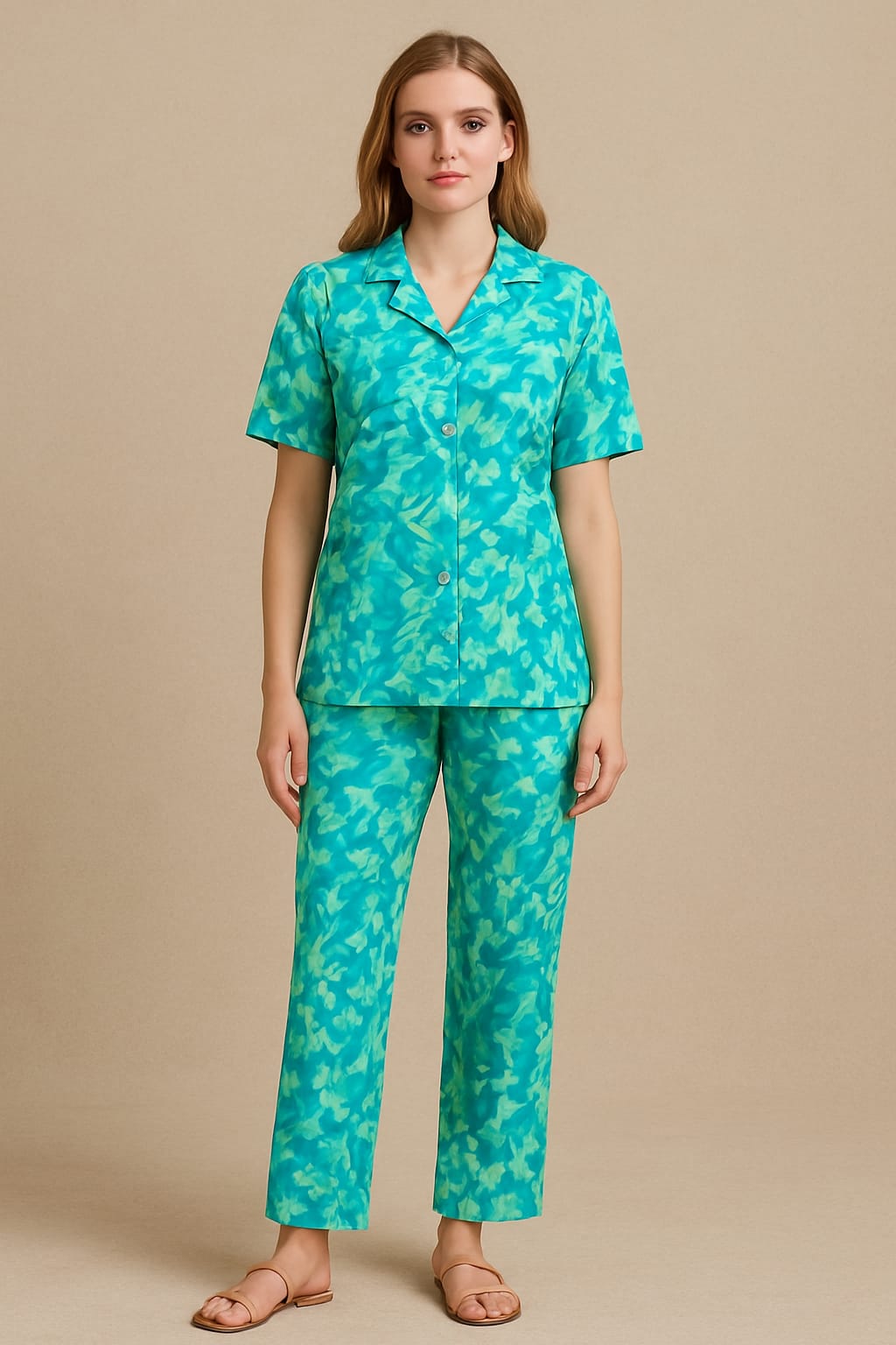 Printed Button Down – Meem.pk